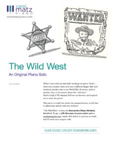 The Wild West - Interactive Piano Method®