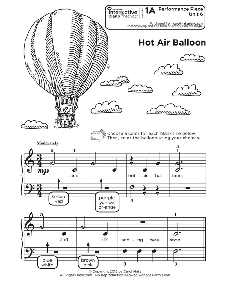 Hot-Air-Balloon - Interactive Piano Method®