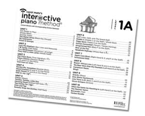 Level 1A for Beginner Students - Interactive Piano Method®