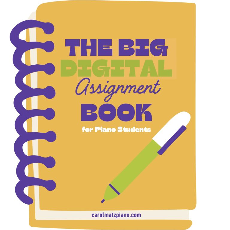 The Big Digital Assignment Book - Interactive Piano Method®